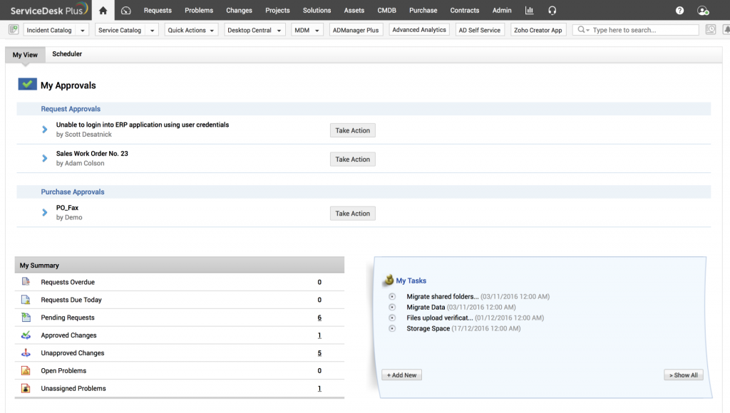 ServiceDesk Plus | Sertalink Belgium & Luxembourg